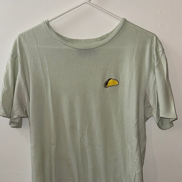 PacSun | Shirts | Pacsun Light Green Tee With Taco Design | Poshmark